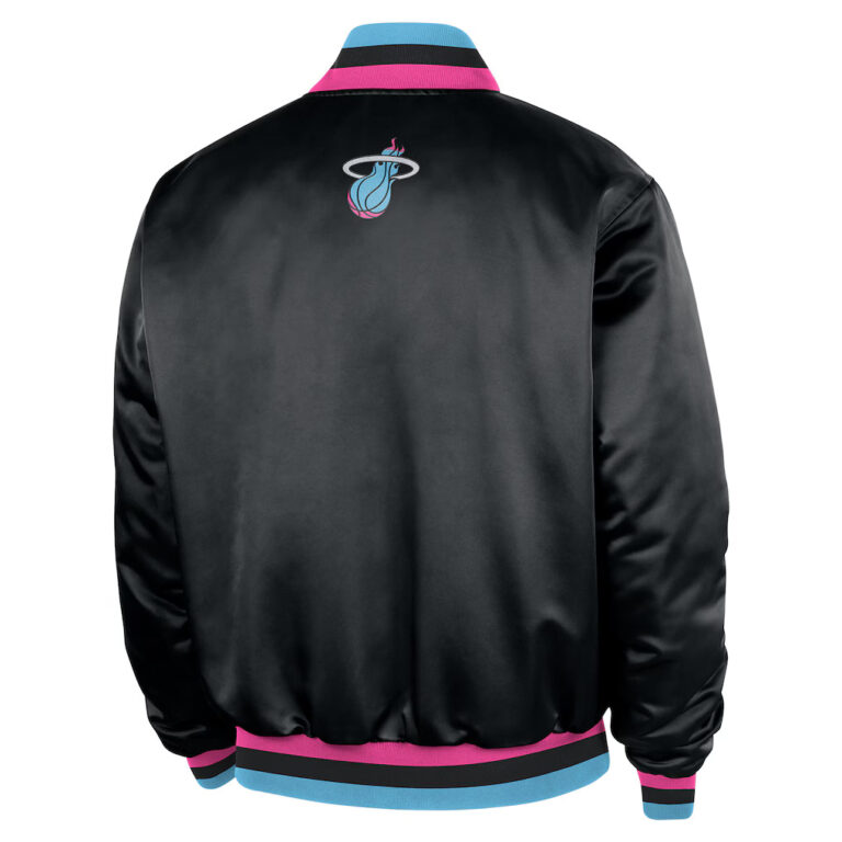 Miami Heat 2025/26 City Edition Remix Courtside Bomber Jacket – Full ...
