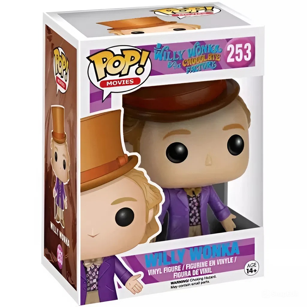 Willy Wonka Funko Pop Figure - Willy Wonka & The Chocolate Factory #253 ...
