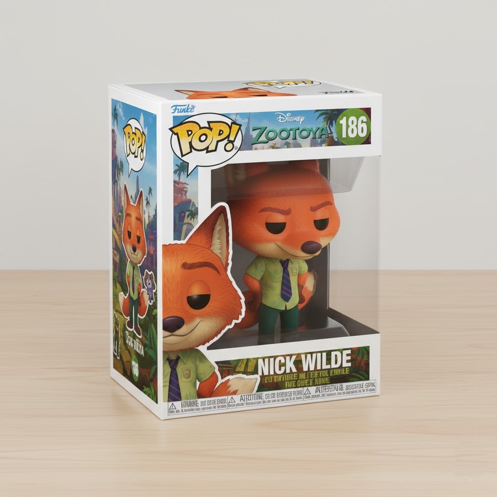 Nick Wilde Zootopia Funko Pop - No. 186 Disney Collectible Vinyl Figure ...